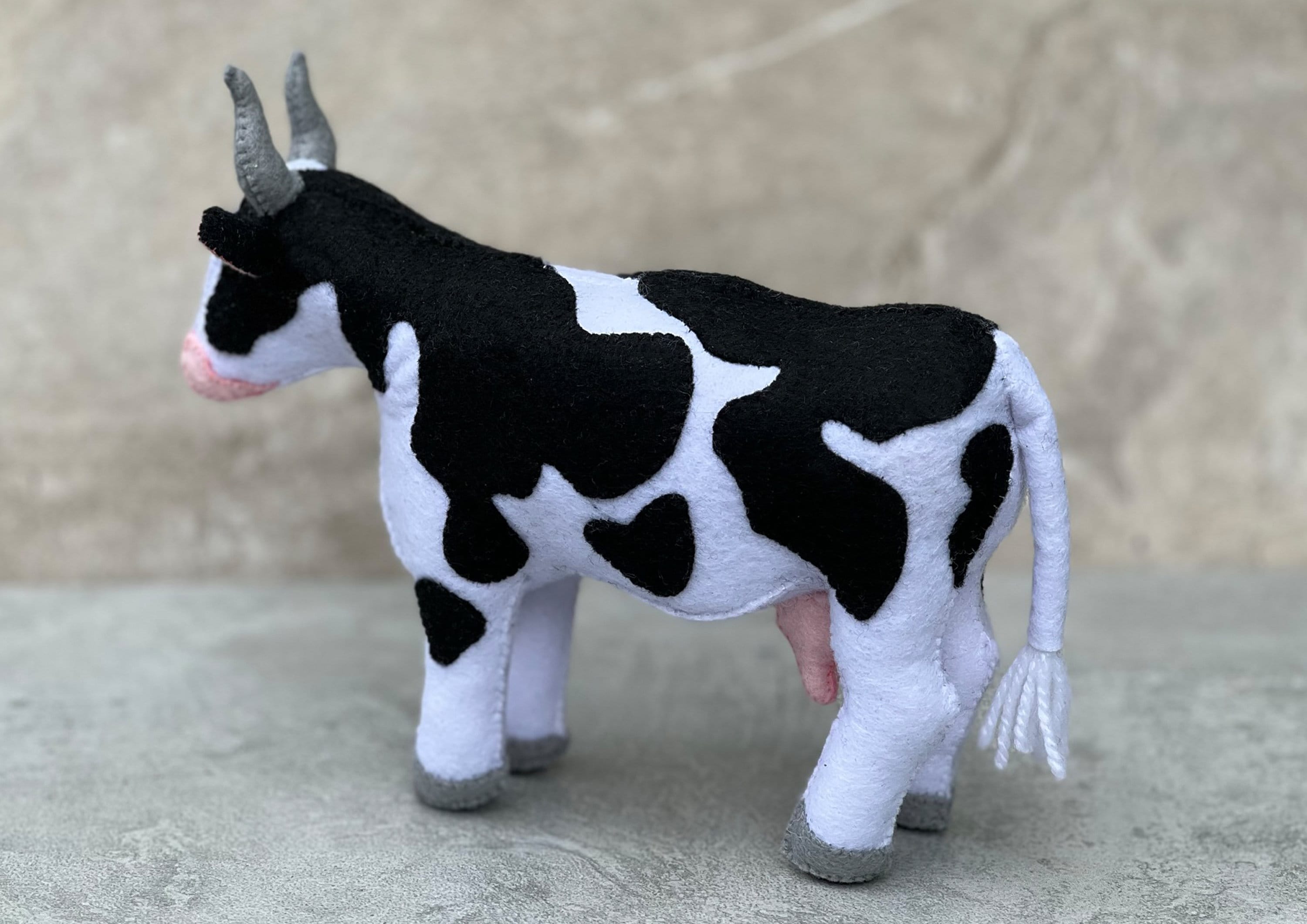 Felt COW * Digital Sewing Pattern PDF * Farm Stuffed Animals - Etsy ...