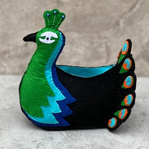 Felt Peacock Egg Cosy Sewing Pattern PDF Folk Art Ornament Gift - Etsy UK