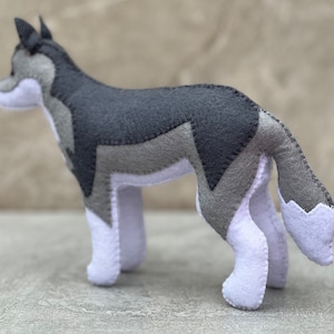Felt Wolf Sewing Pattern PDF Woodland Stuffed Animals Christmas ...