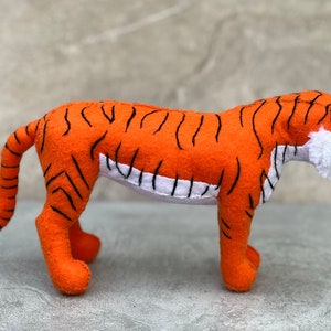 Felt Tiger Sewing Pattern PDF Safari Stuffed Animals Toy Ornament Gift ...