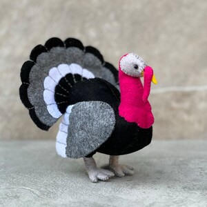 Felt Turkey Sewing Pattern PDF Birds Stuffed Animals Toy Ornament Gift ...