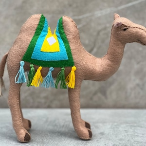 Felt Bactrian Camel Sewing Pattern PDF Camelids Stuffed Animals DIY ...