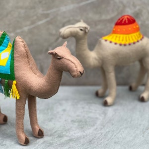 Felt Bactrian Camel Sewing Pattern PDF Camelids Stuffed Animals DIY ...