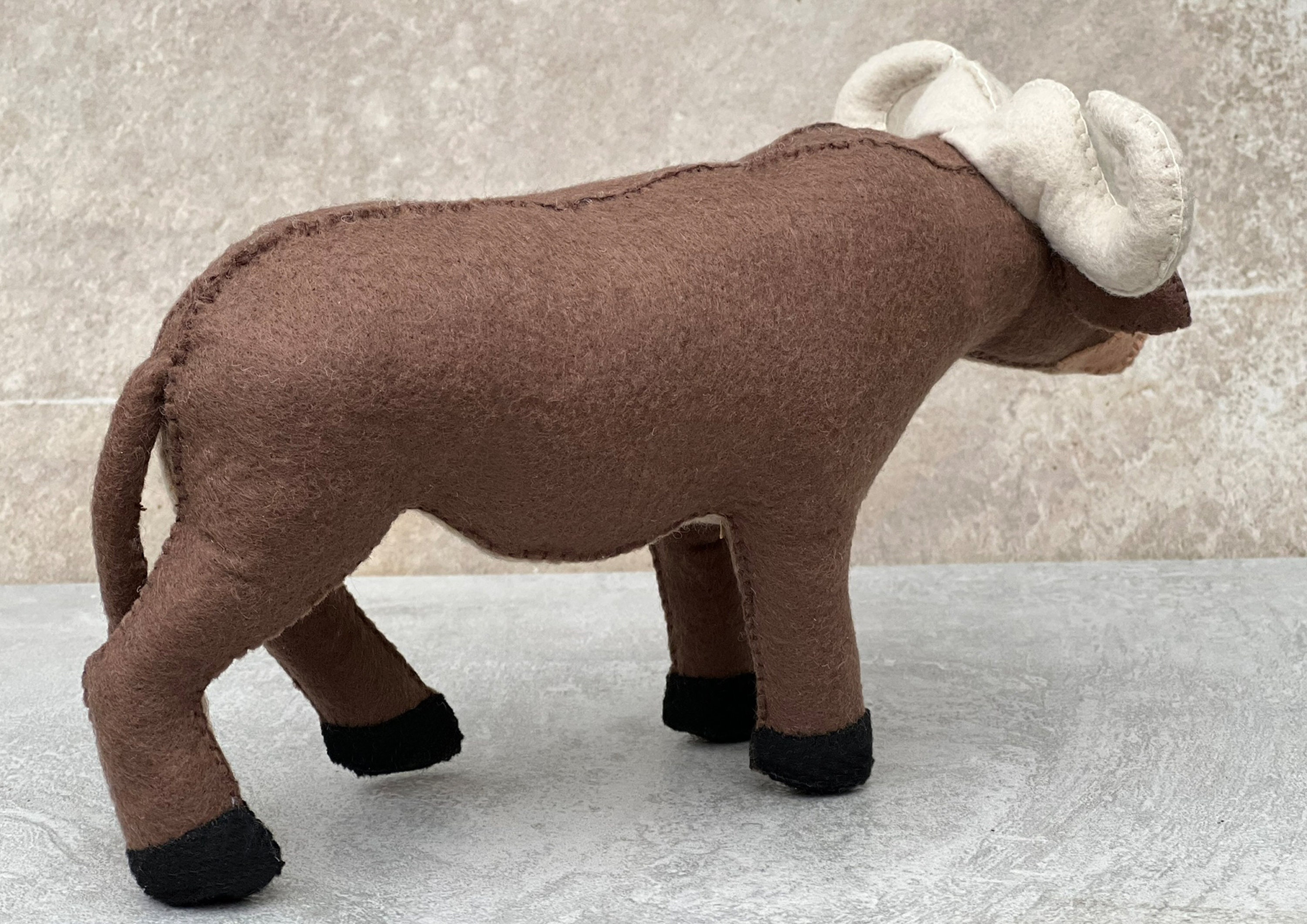 Felt African Buffalo Digital Sewing Pattern PDF Safari Stuffed Animals ...