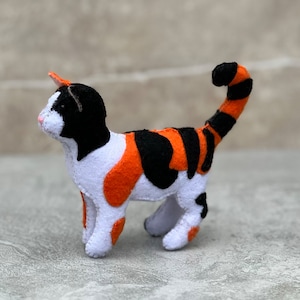 Felt Calico Cat Sewing Pattern PDF Farm Animals - Etsy Australia