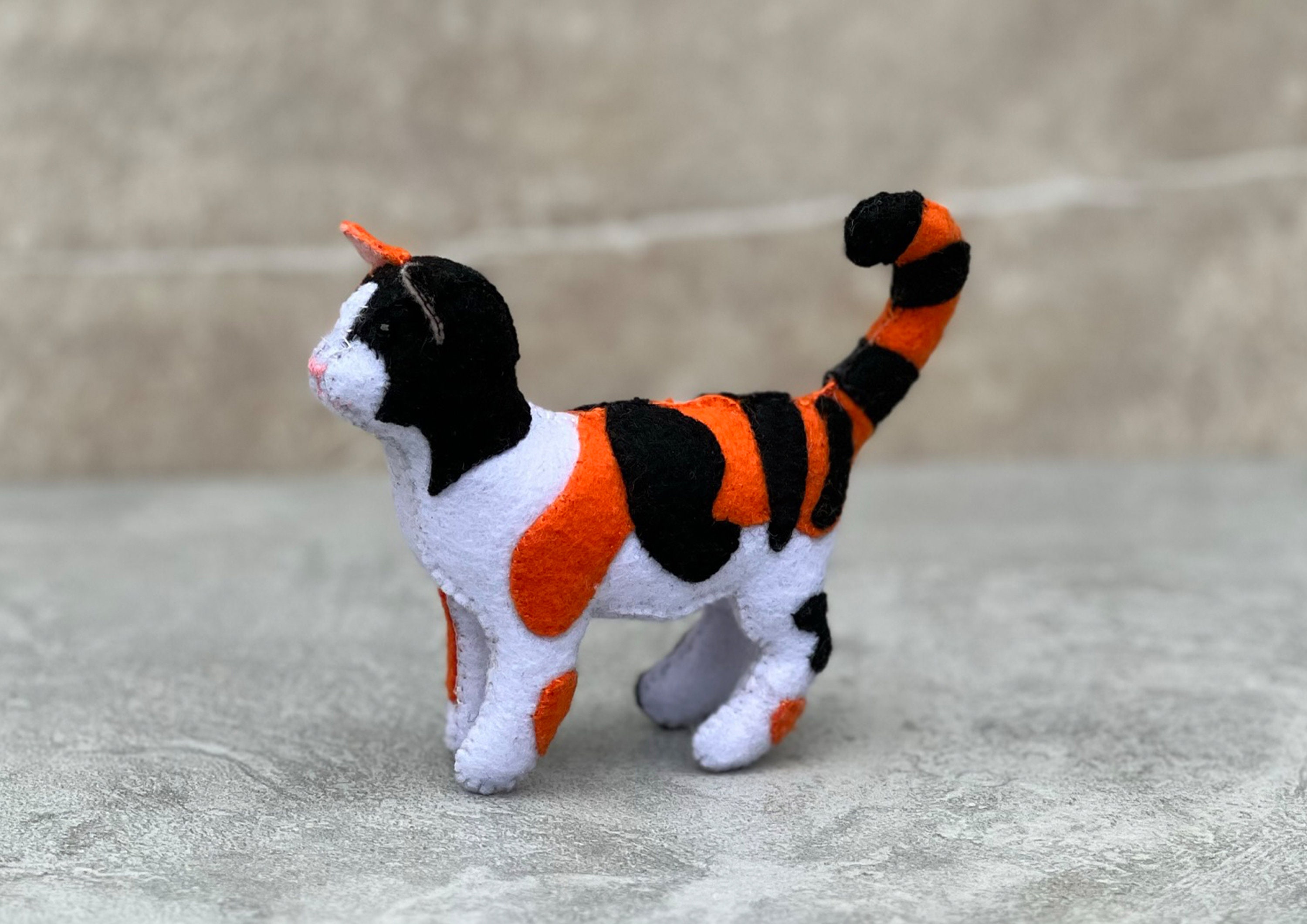 Felt Calico Cat Sewing Pattern PDF Farm Animals - Etsy Australia