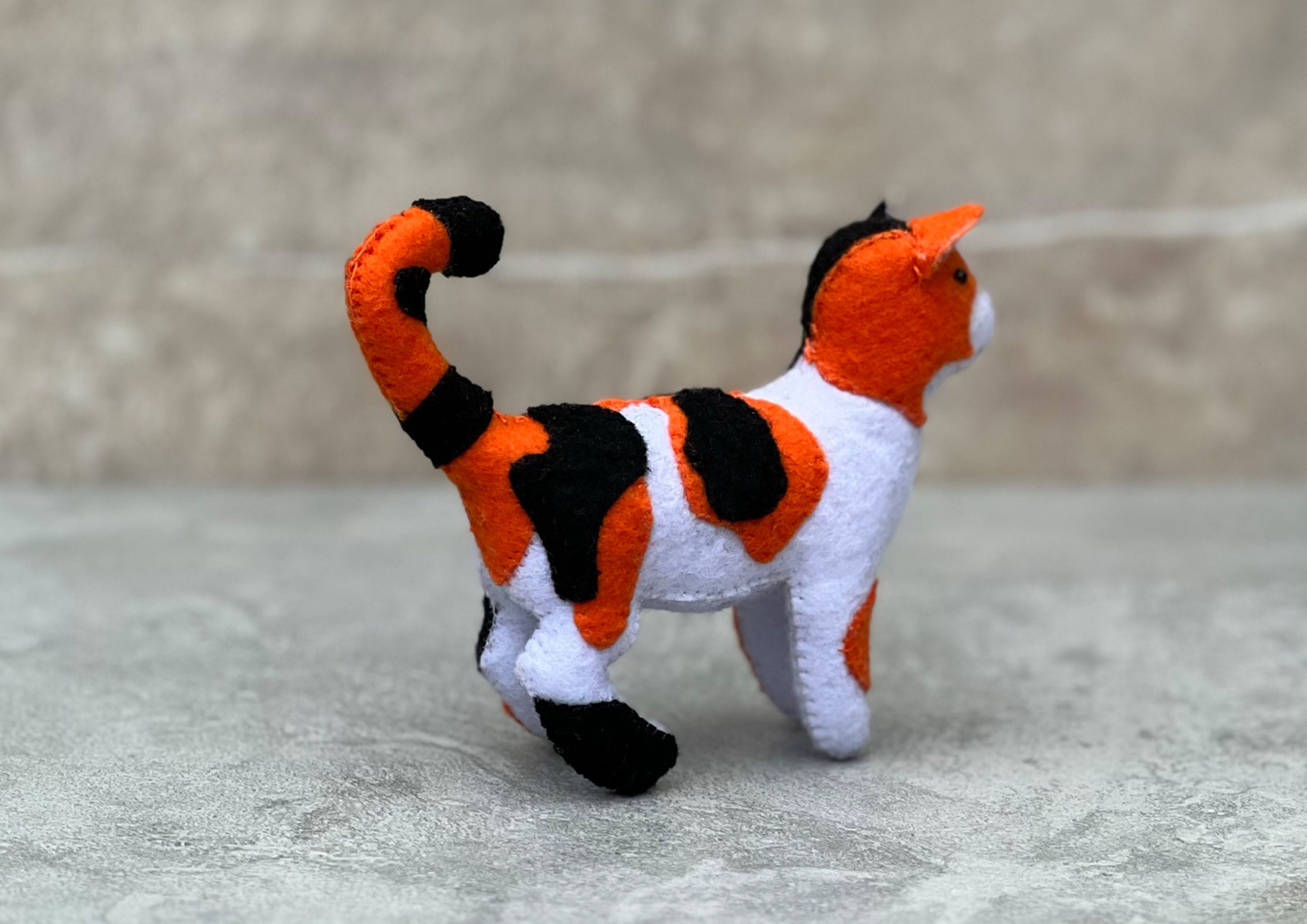 Felt Calico Cat Sewing Pattern PDF Farm Animals - Etsy Australia