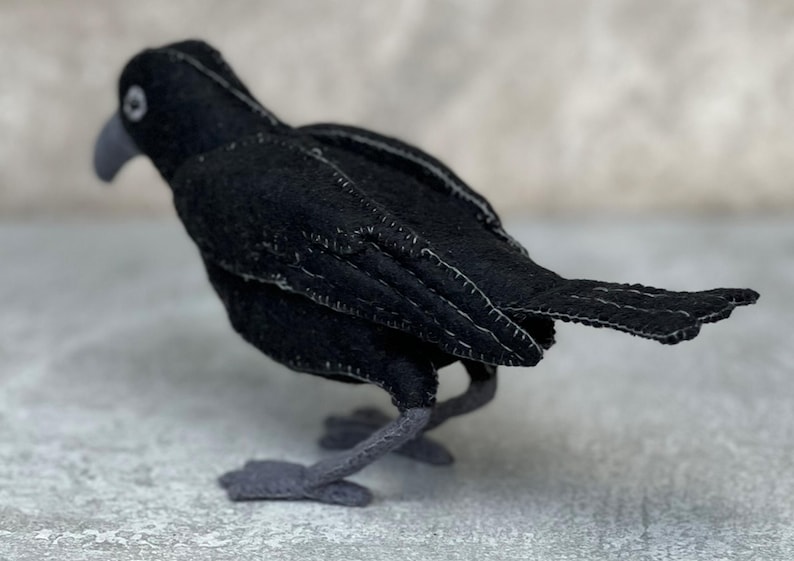 Felt Crow Bird * Digital Sewing Pattern PDF * Felt Stuffed Birds - Etsy