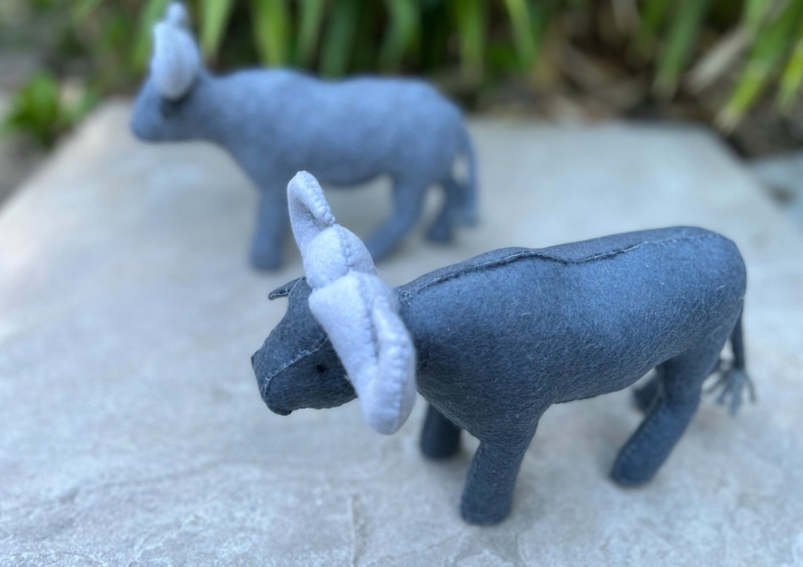 Felt African Buffalo Sewing Pattern PDF Safari Stuffed Animals - Etsy