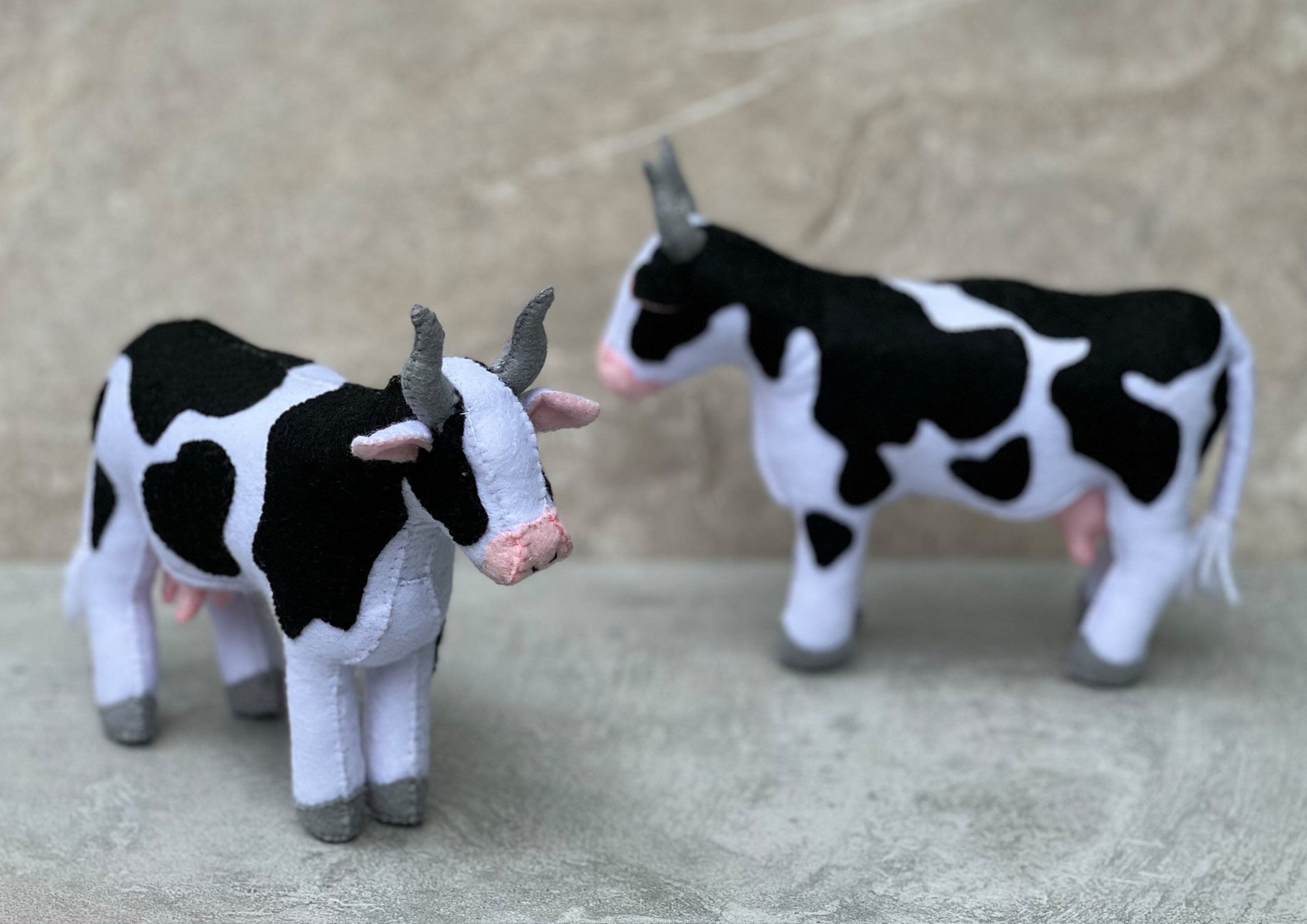 Felt COW * Digital Sewing Pattern PDF * Farm Stuffed Animals - Etsy UK