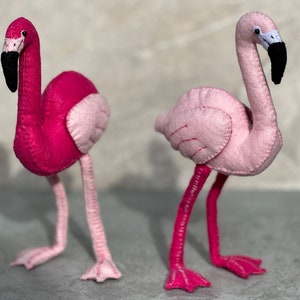Felt Flamingo Sewing Pattern PDF Birds Stuffed Animals Toy Ornament ...