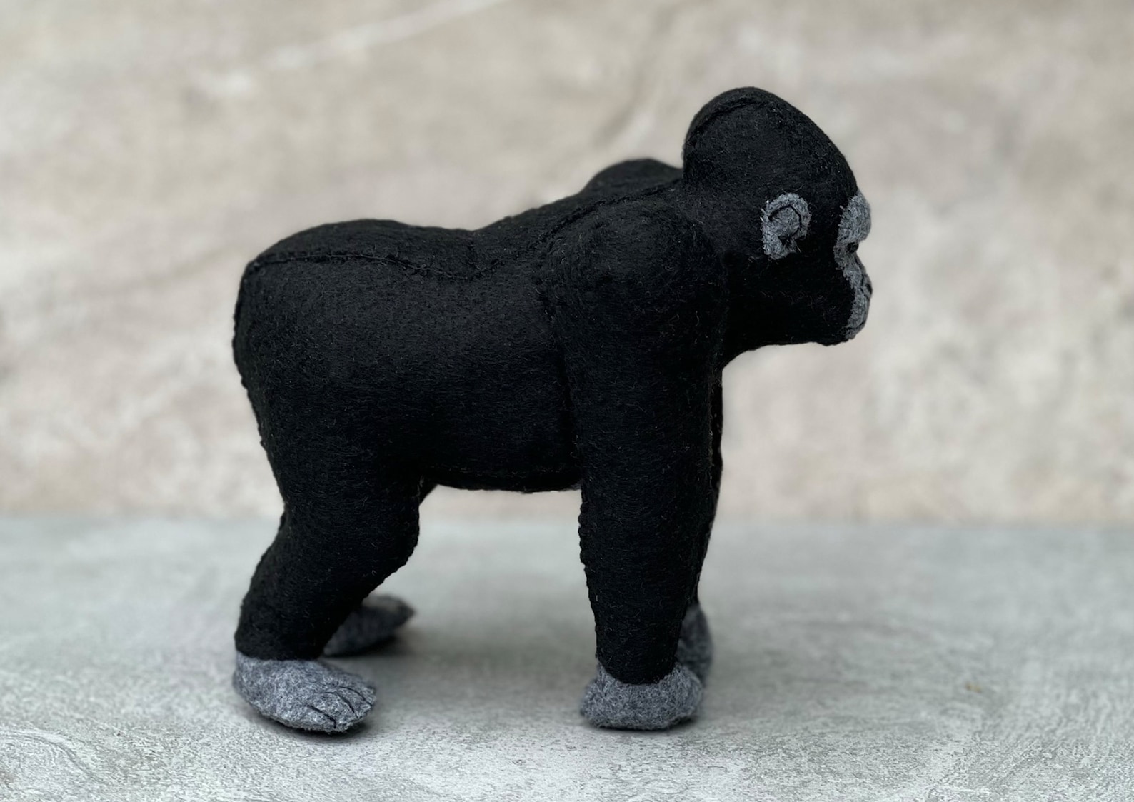 Felt MOUNTAIN GORILLA * Digital Sewing Pattern PDF * Jungle Stuffed ...