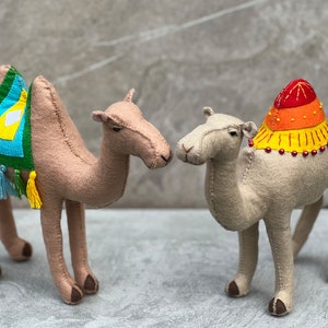 Felt Bactrian Camel Sewing Pattern PDF Camelids Stuffed Animals DIY ...