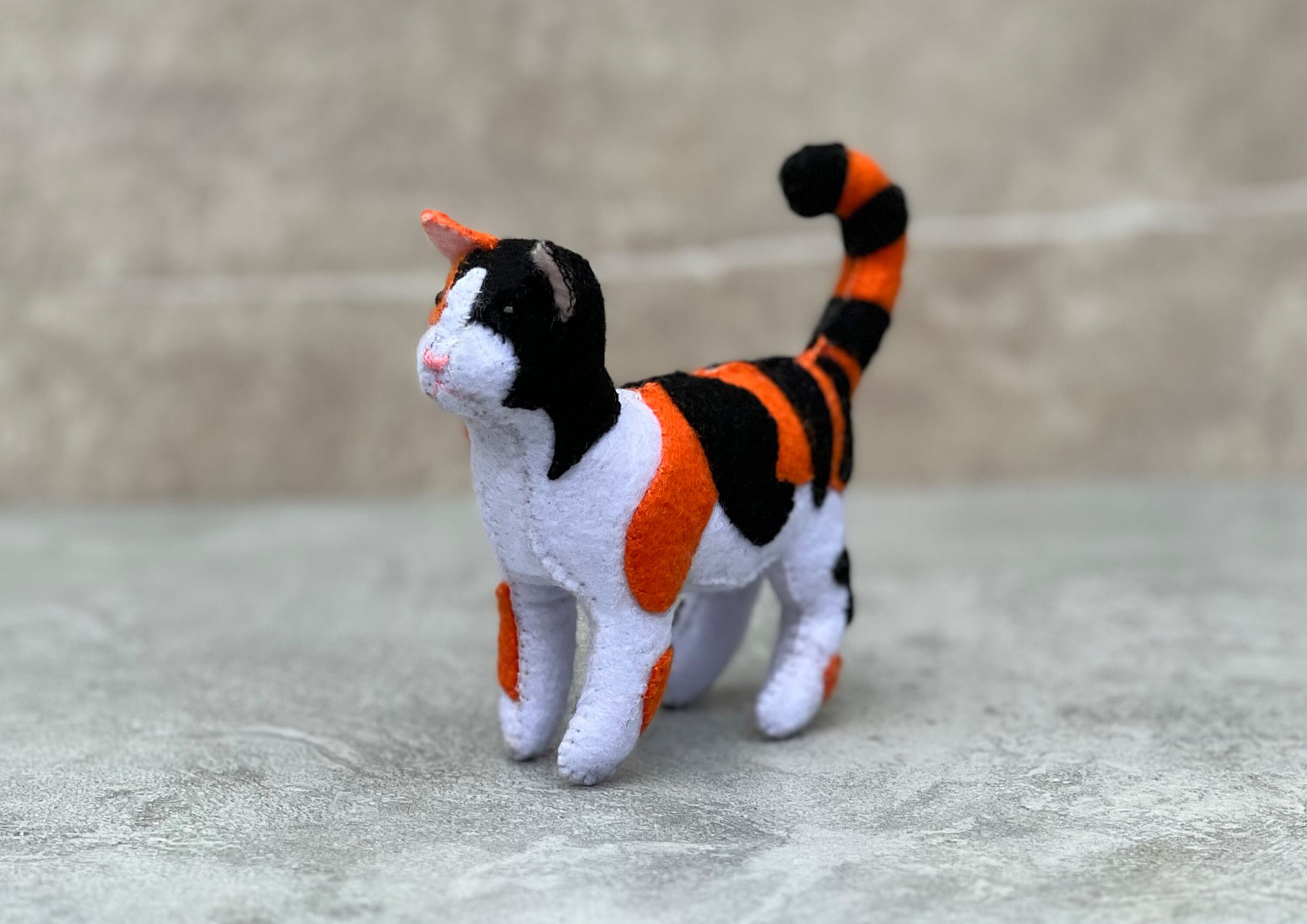 Felt Calico Cat Sewing Pattern PDF Farm Animals - Etsy Australia