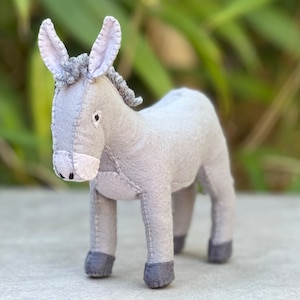 Felt Donkey Digital Sewing Pattern PDF Farm Animals - Etsy