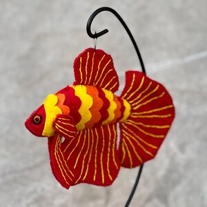 Felt Betta Fish Sewing Pattern PDF Water Creatures Fish Baby Mobile Christmas Ornament - Etsy