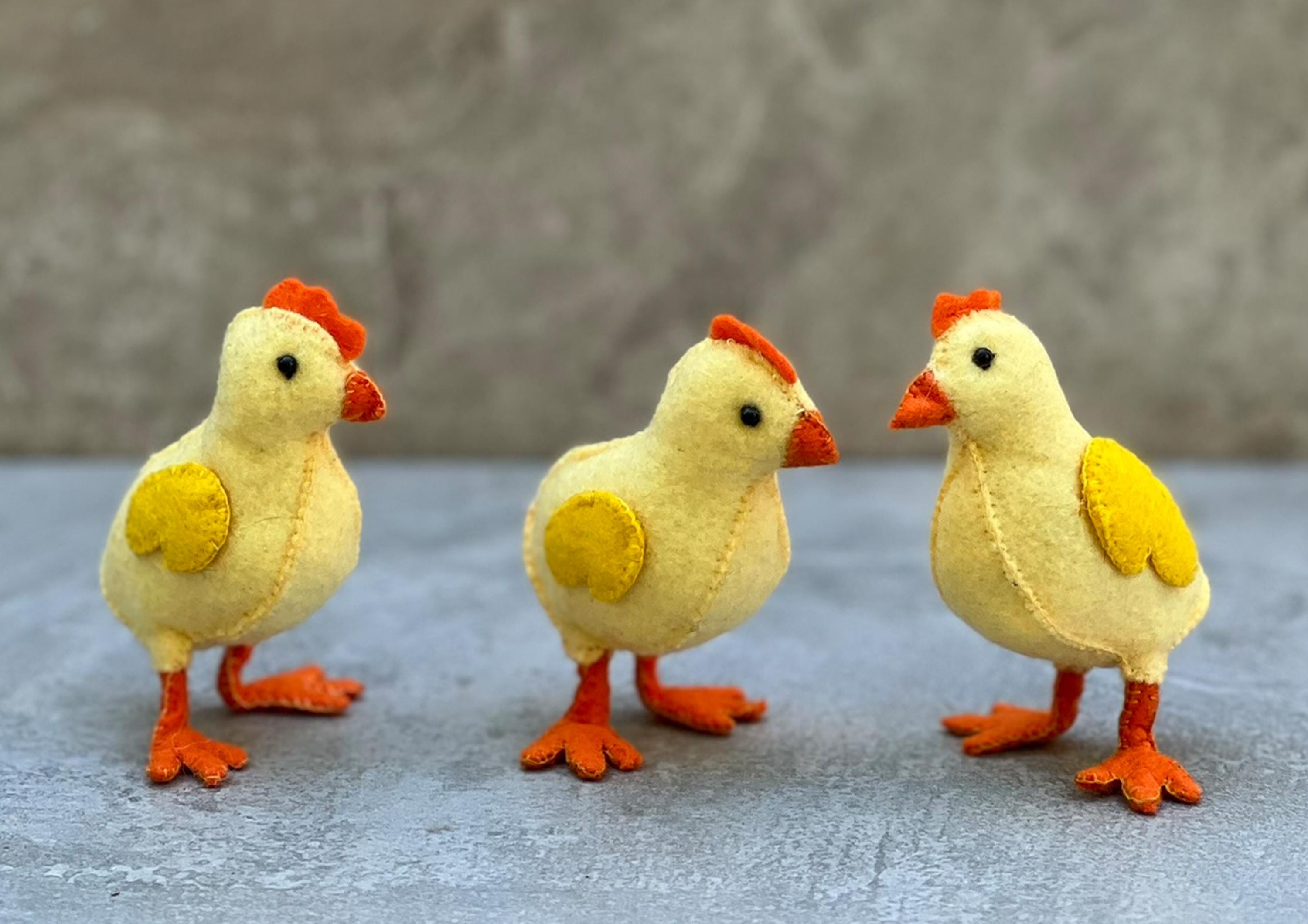Felt Hen and Chicks Digital Sewing Pattern PDF Birds Stuffed Birds - Etsy