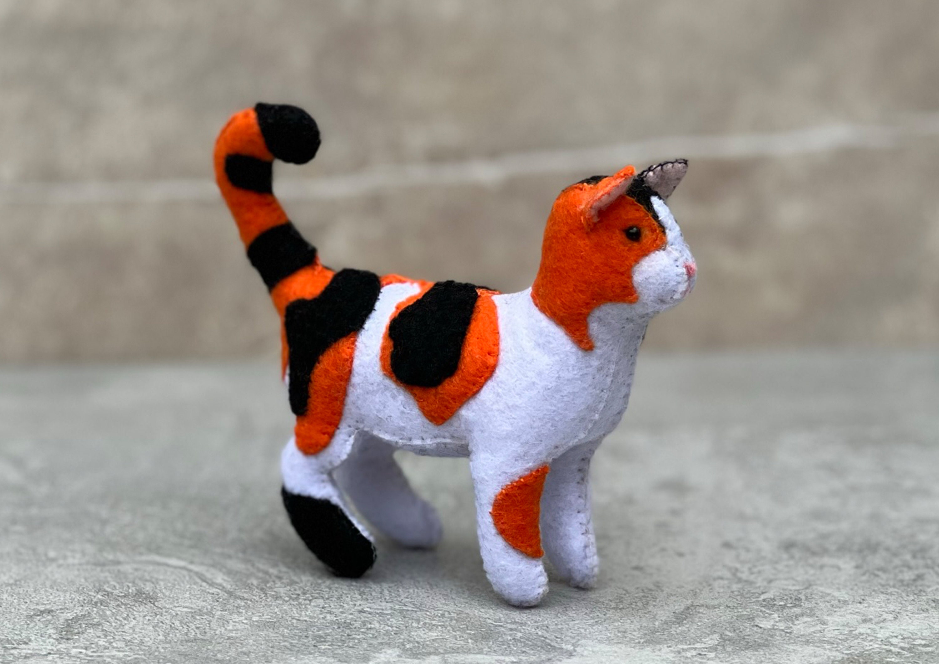 Felt Calico Cat Sewing Pattern PDF Farm Animals - Etsy Australia