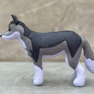 Felt Wolf Sewing Pattern PDF Woodland Stuffed Animals Christmas ...