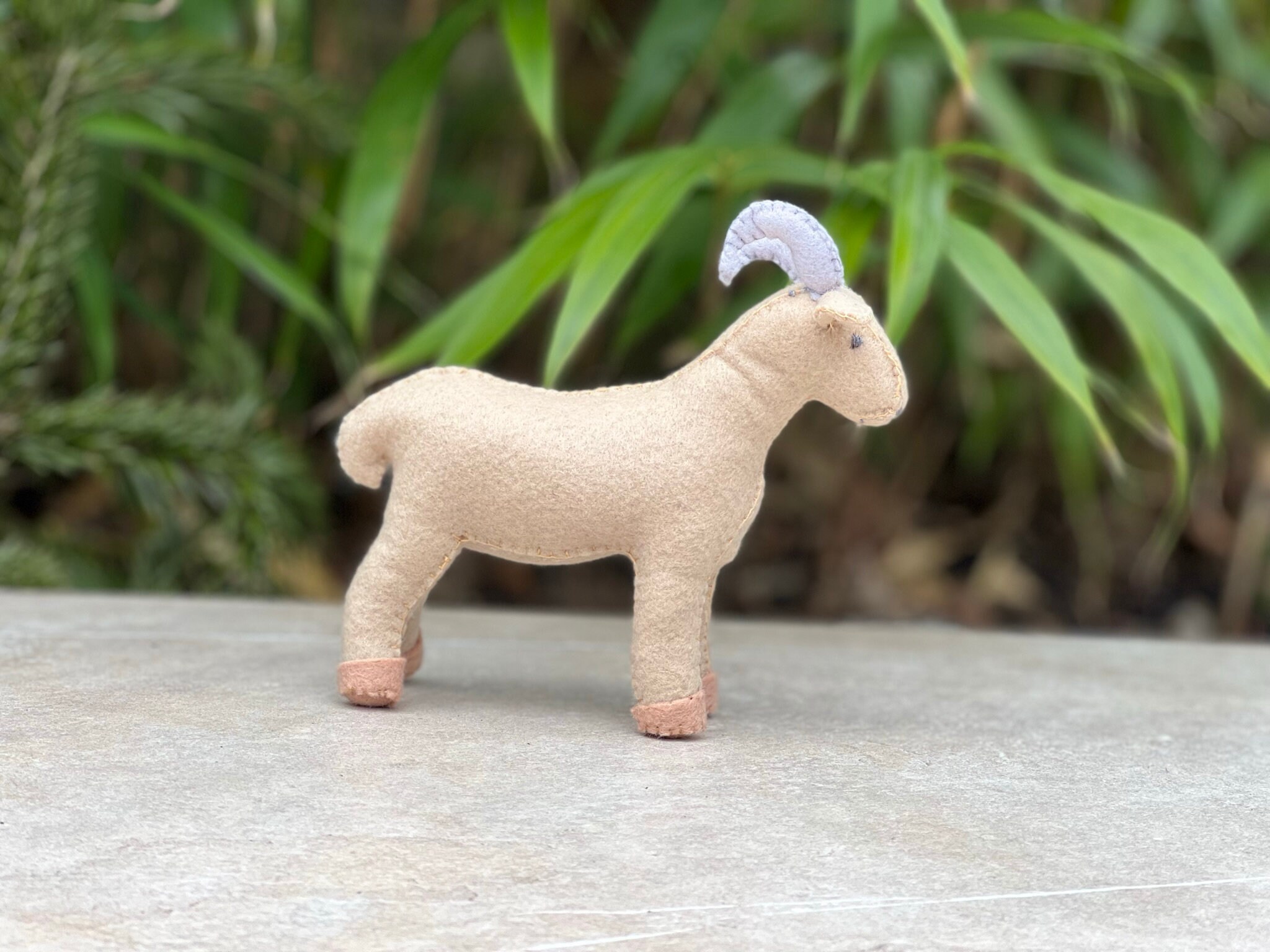 Felt Goat Sewing Pattern PDF Farm Animals Toy Ornament Gift | Etsy ...