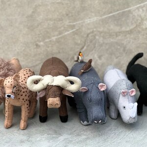 Felt Black Panther Sewing Pattern PDF Safari Stuffed Animals Toy ...