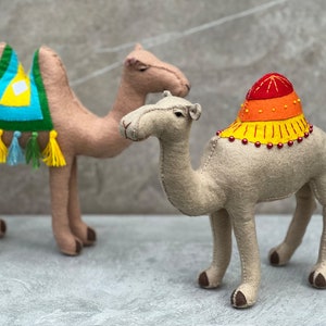 Felt Dromedary Camel Sewing Pattern PDF Camelids Stuffed Animals DIY ...