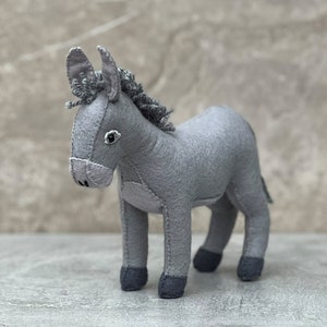 Felt Donkey Digital Sewing Pattern PDF Farm Animals - Etsy Australia