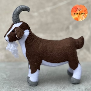 Felt Billy Goat Sewing Digital Pattern PDF Farm Animals - Etsy