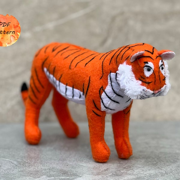 Tiger Sewing Pattern - Etsy