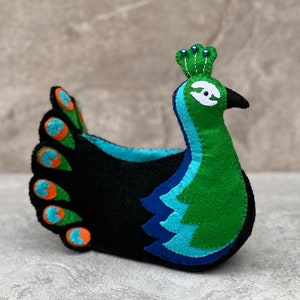 Felt Peacock Egg Cosy Sewing Pattern PDF Folk Art Ornament Gift - Etsy UK