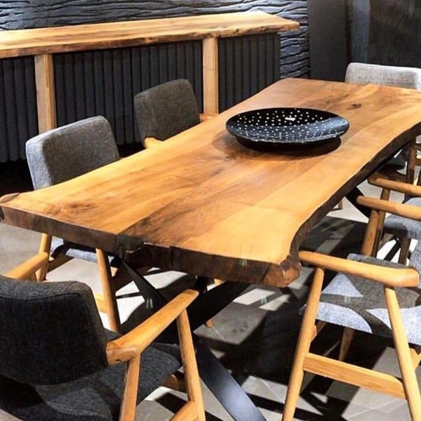 Natural Wood Table - Etsy