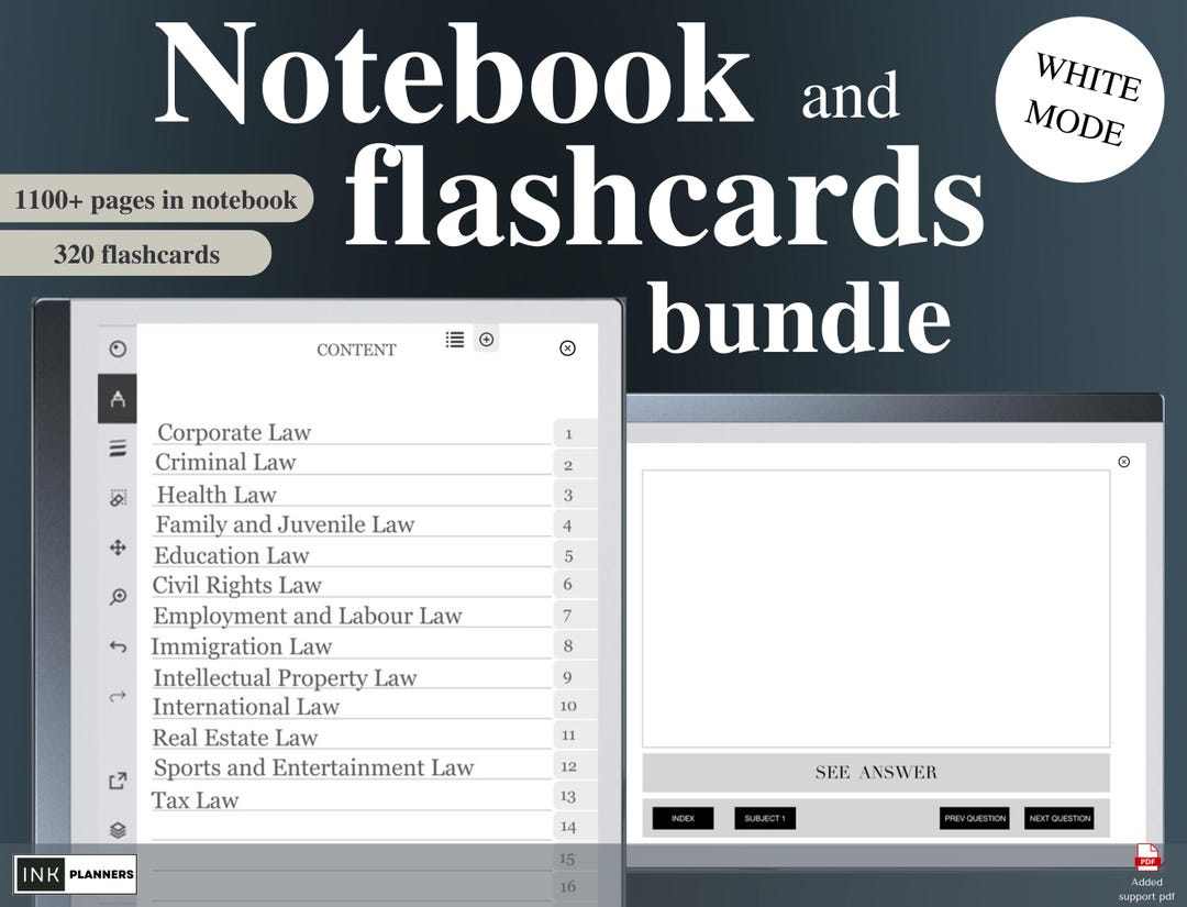 Remarkable 2 Digital Notebook and Digital Flashcards Bundle, Collection ...