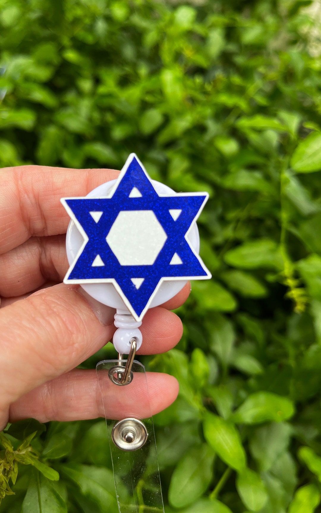 Star of David Badge Reel, Israel Badge Reel, Acrylic Badge Reel, Custom ...