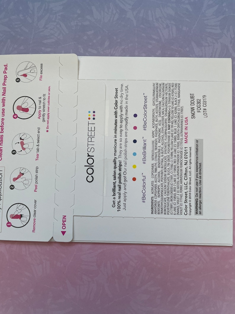 Snow Doubt Color Street - Etsy