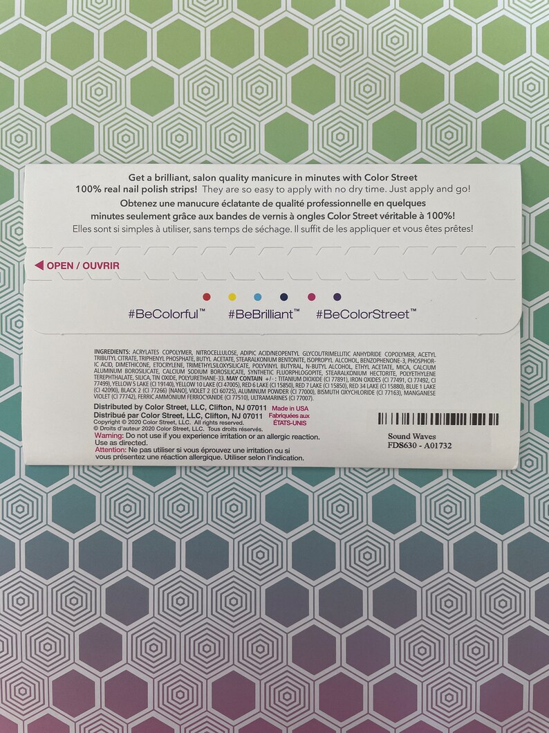 Sound Waves Color Street - Etsy