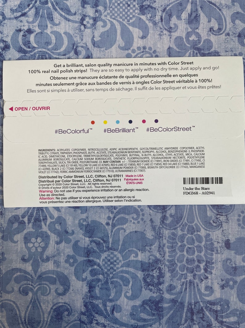 Under the Stars Color Street - Etsy