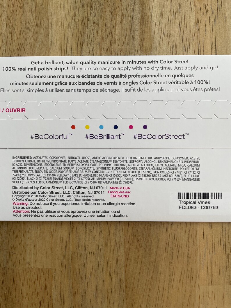 Tropical Vines Overlay Color Street - Etsy