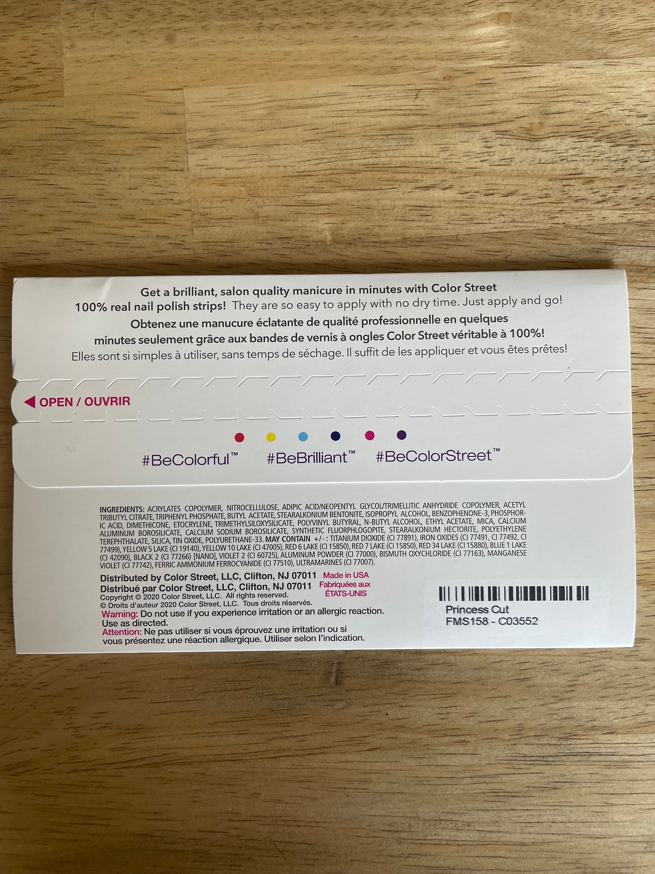 Princess Cut Color Street - Etsy