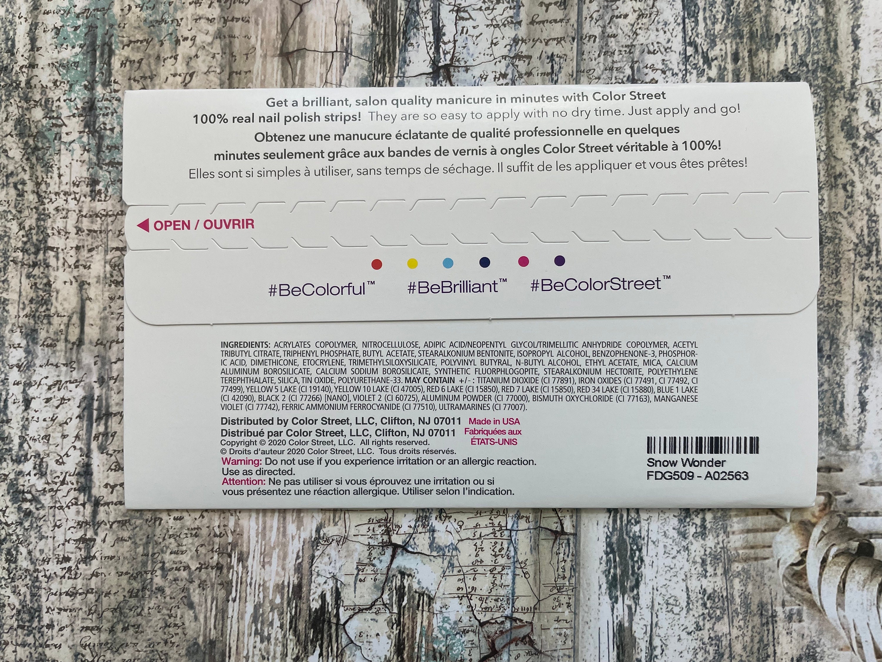 Snow Wonder Color Street - Etsy