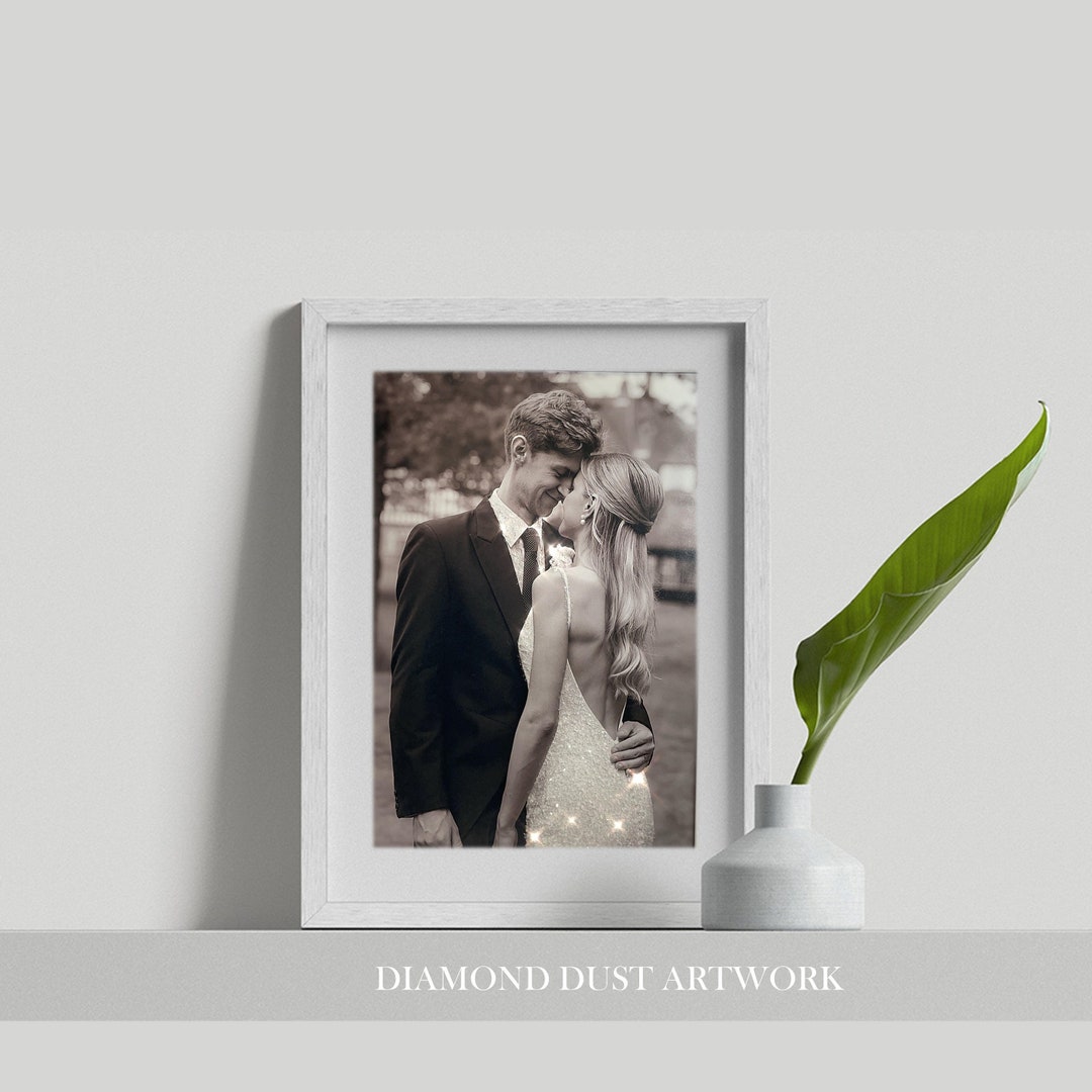 Diamond Dust Print Personalised Photo Glitter Photo Personal Photo ...