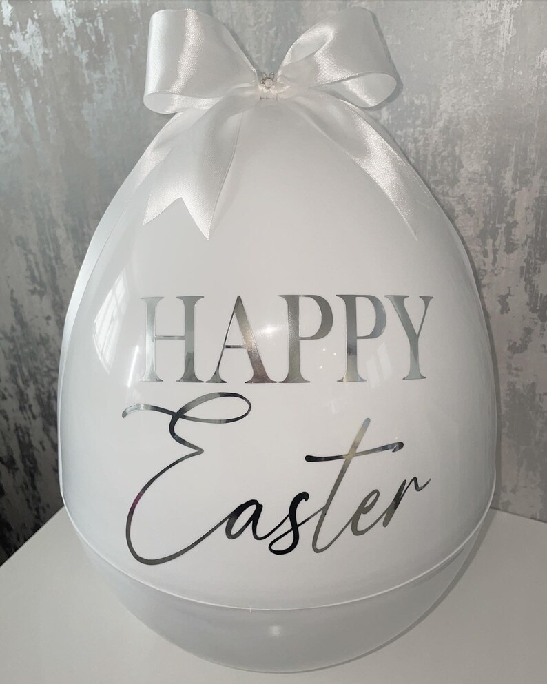 Extra Large Personalised Fillable Easter Egg Easter Basket Easter Decor ...