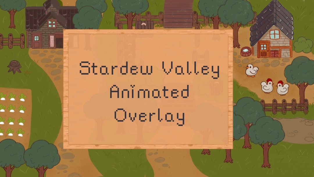 Fully Customizable Animated Stardew Valley Farmer Streamer Overlay ...