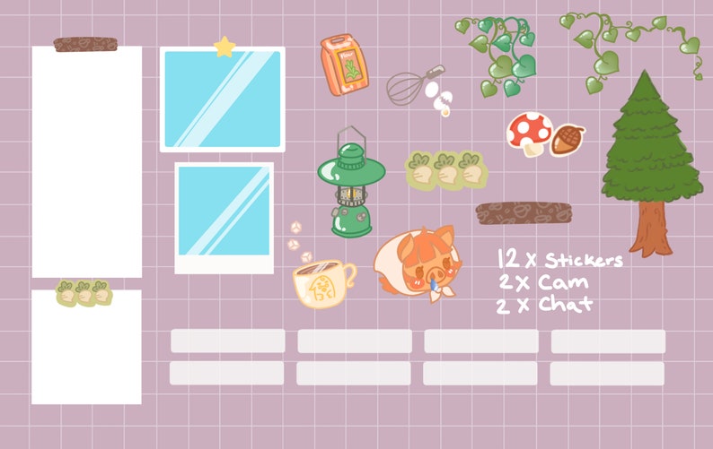 Fully Customizable Animated Animal Crossing Streamer Overlay Package ...