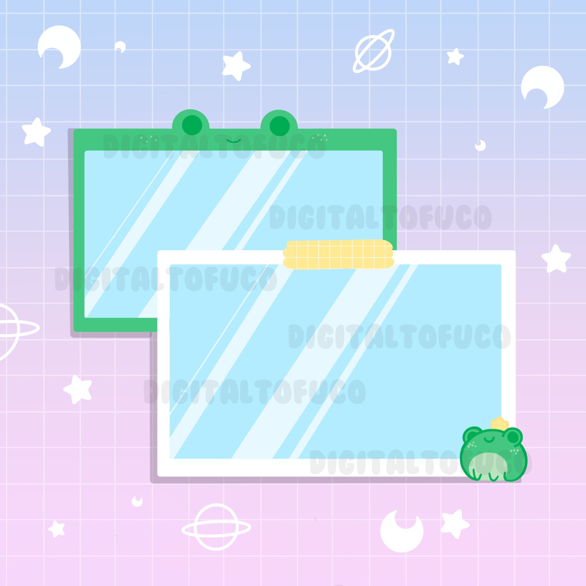 Kawaii Twitch Stream Webcam Overlay Frame / Froggy / Cute Cam - Etsy