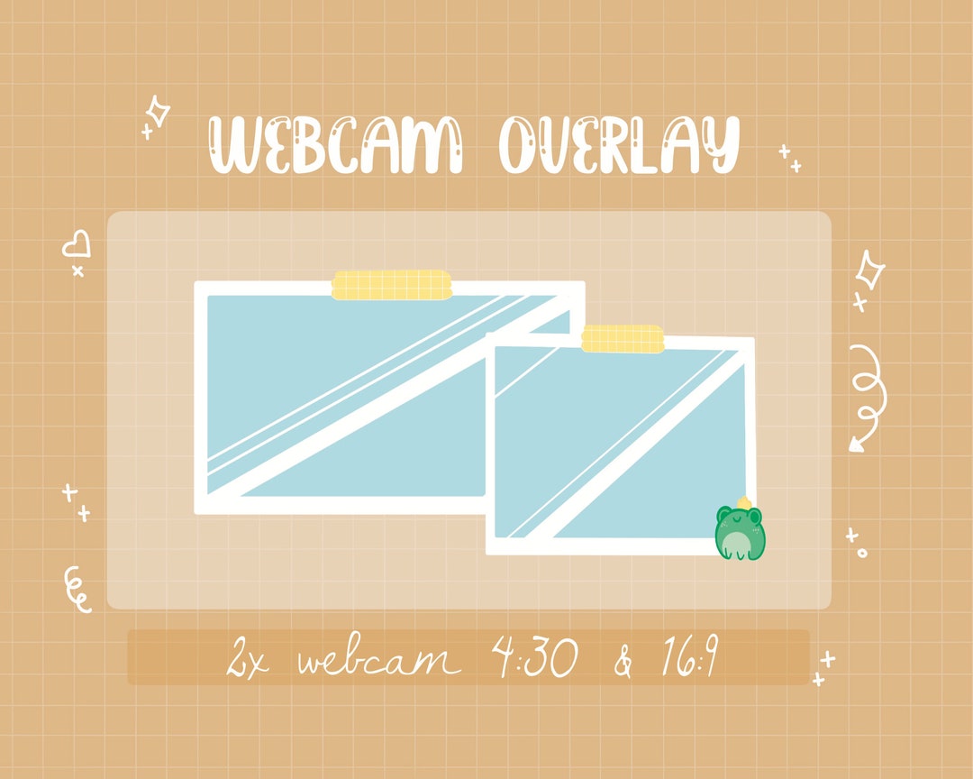 Kawaii Twitch Stream Webcam Overlay Frame / Froggy / Cute Cam / Cozy ...