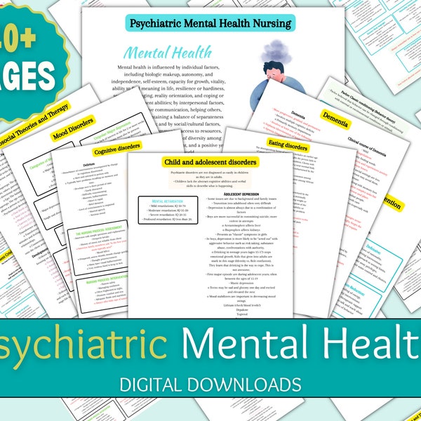 Study Guide Pmhnp - Etsy