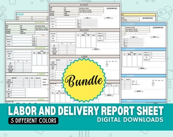 Labor and Delivery Report Sheet - Etsy
