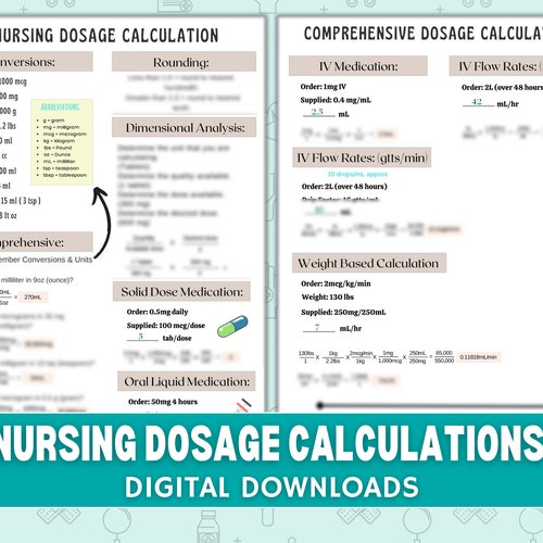 Nursing Mnemonics & Notes - Etsy