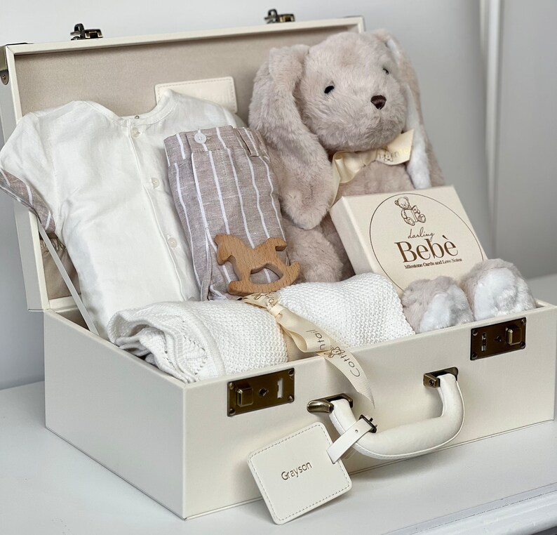 Bunny Banter Baby Gift Set Keepsake Newborn Gift Set, Personalized Gift ...