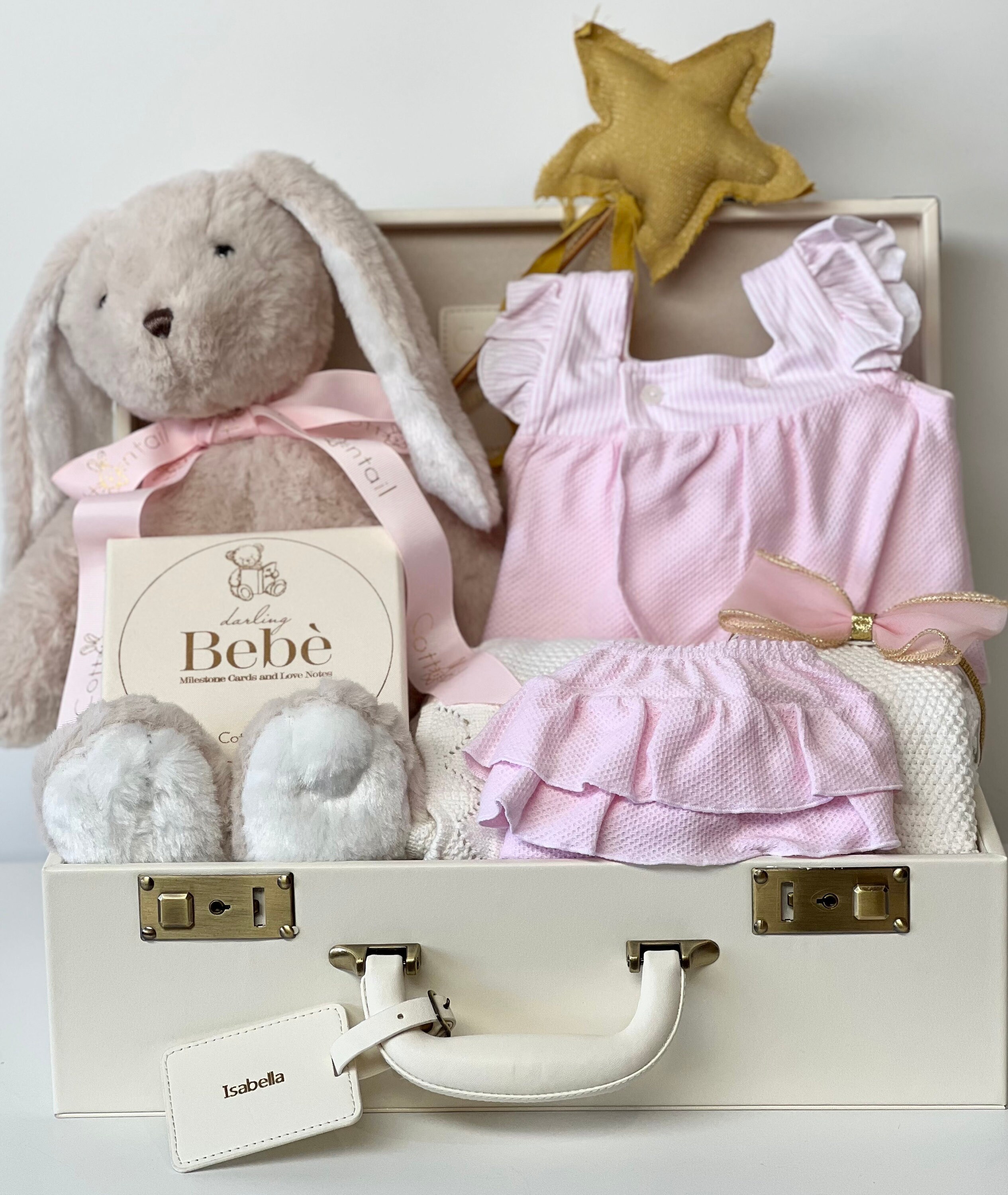 Pink Lady Baby Gift Set Keepsake Newborn Gift Set, Personalized Gift ...